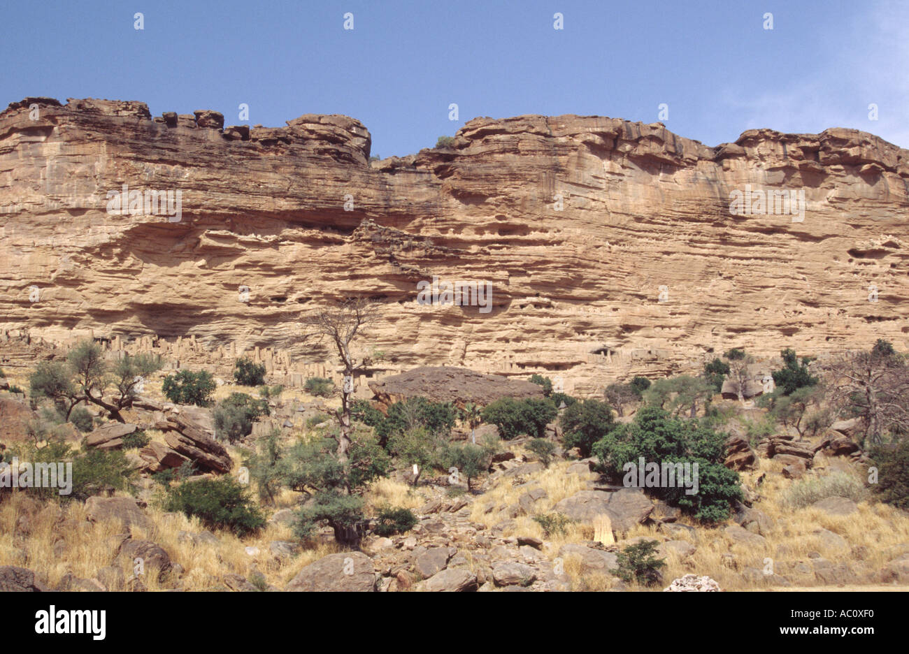 Bandiagara Escarpment - Pays Dogon, MALI Stock Photo - Alamy