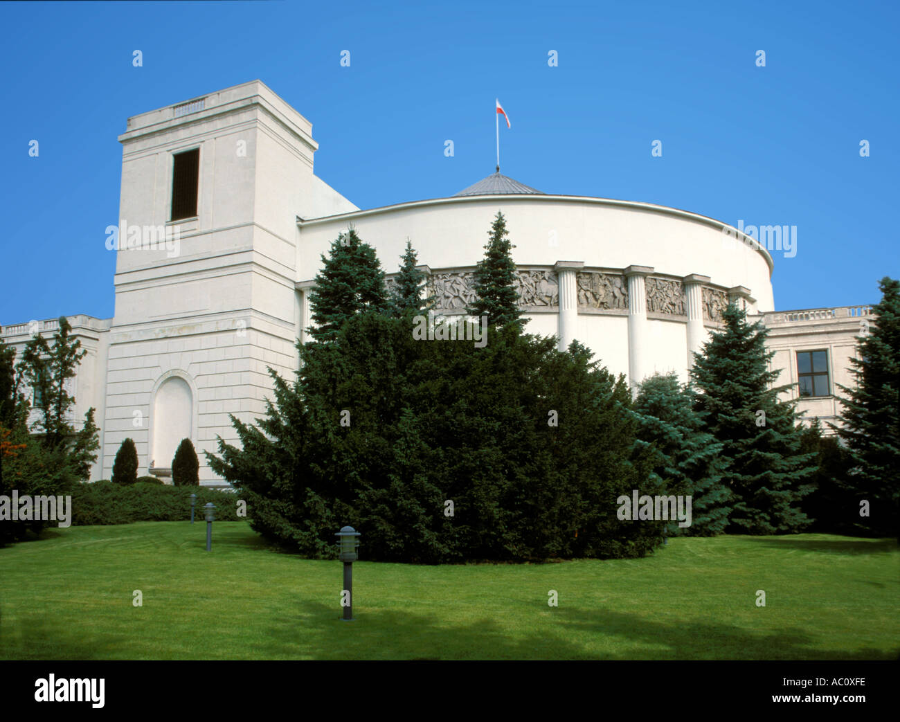 Warsaw parliament building hi-res stock photography and images - Alamy