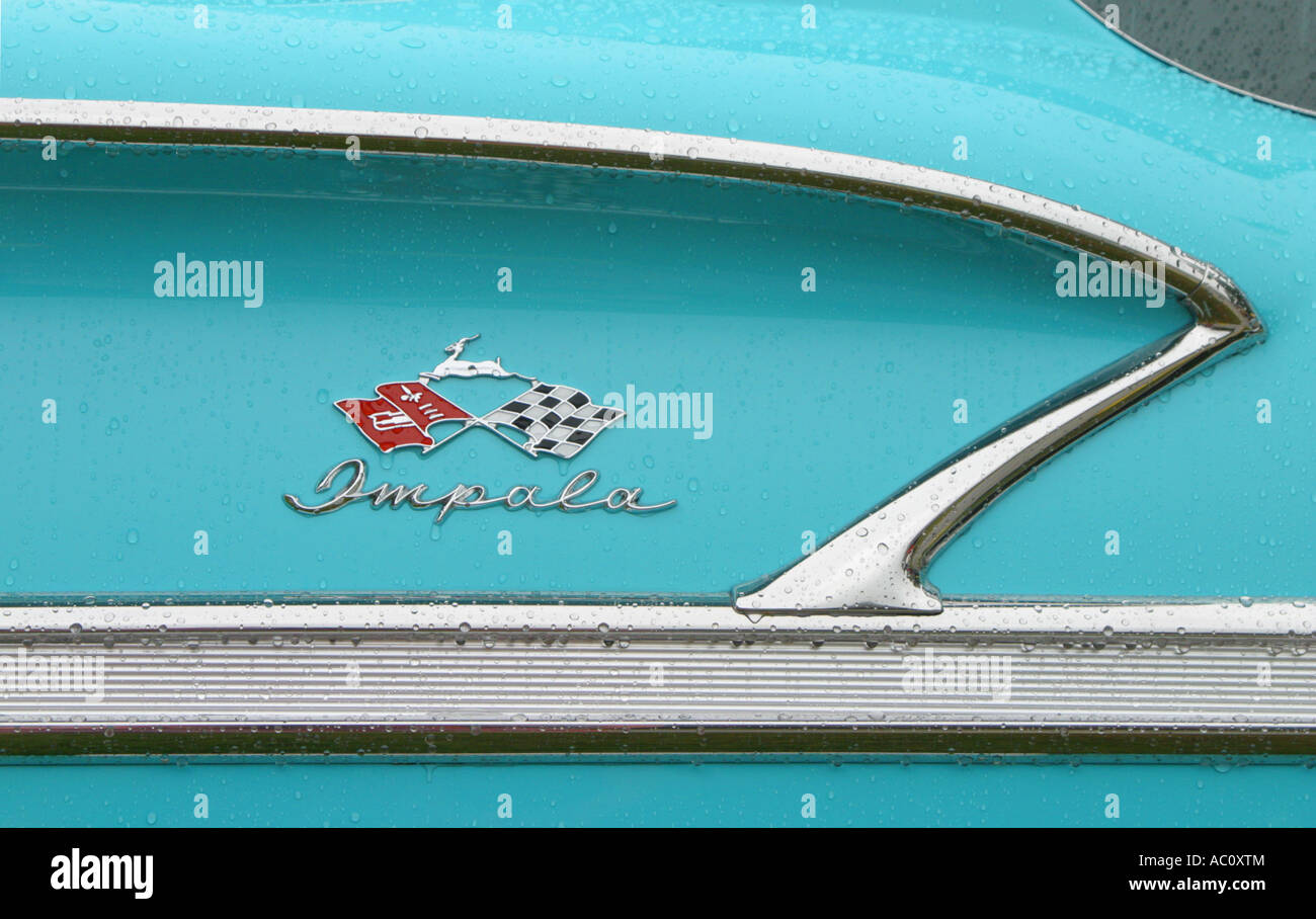 Chrome trim, 1958 Chevrolet Impala Stock Photo - Alamy