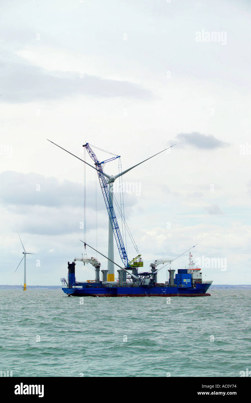 Ship and wind generators hi-res stock photography and images - Alamy