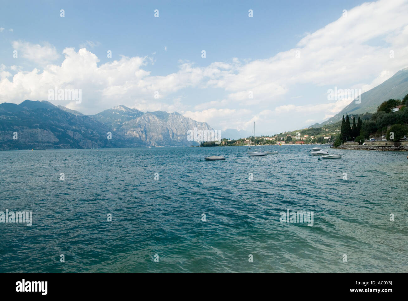 views of lake garda water Stock Photo - Alamy