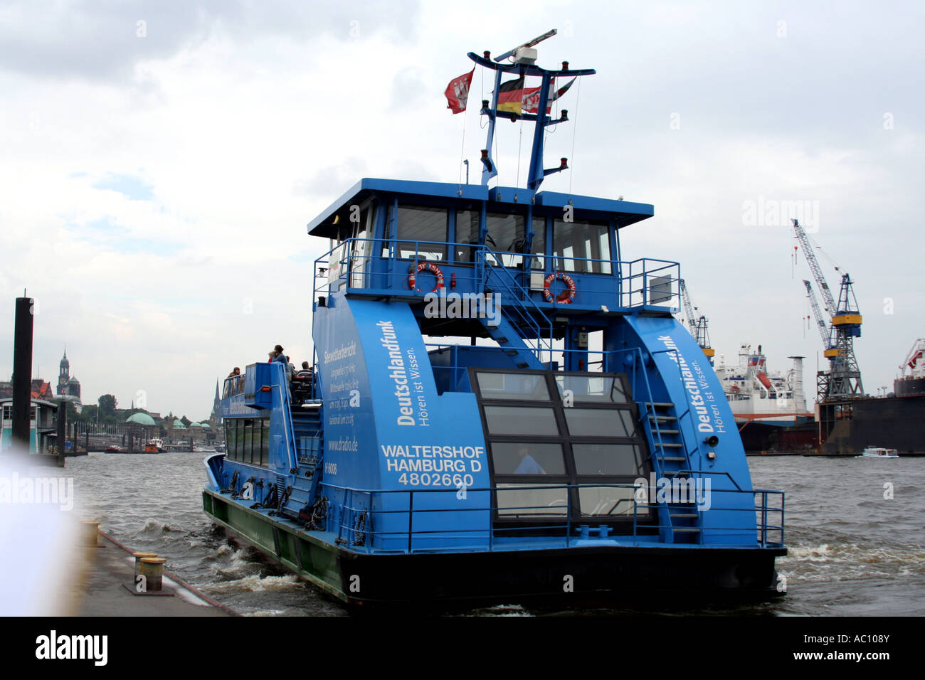 Hamburg ferry and port, River Alster, Germany Stock Photo - Alamy