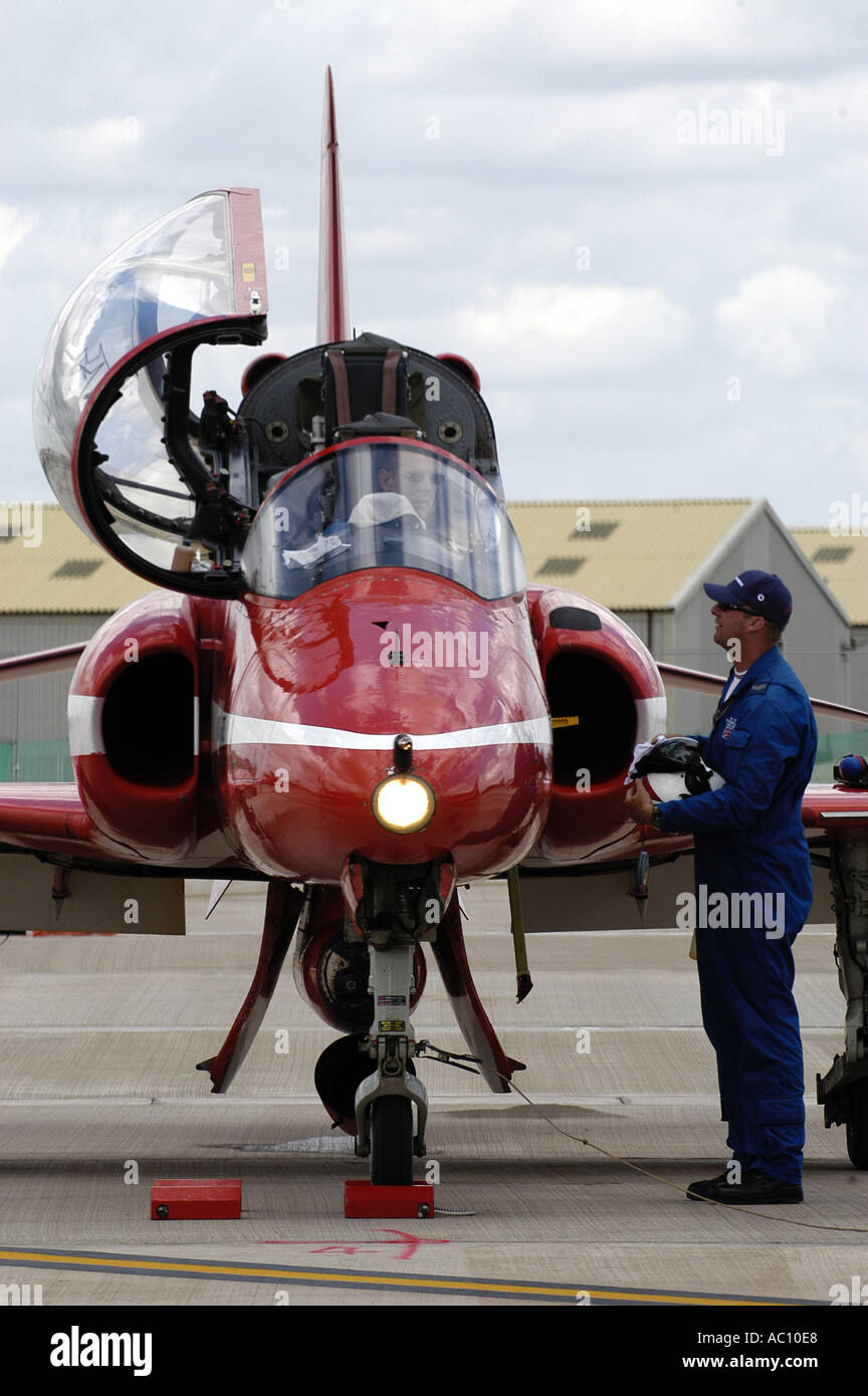 Red arrows ground crew hi-res stock photography and images - Alamy