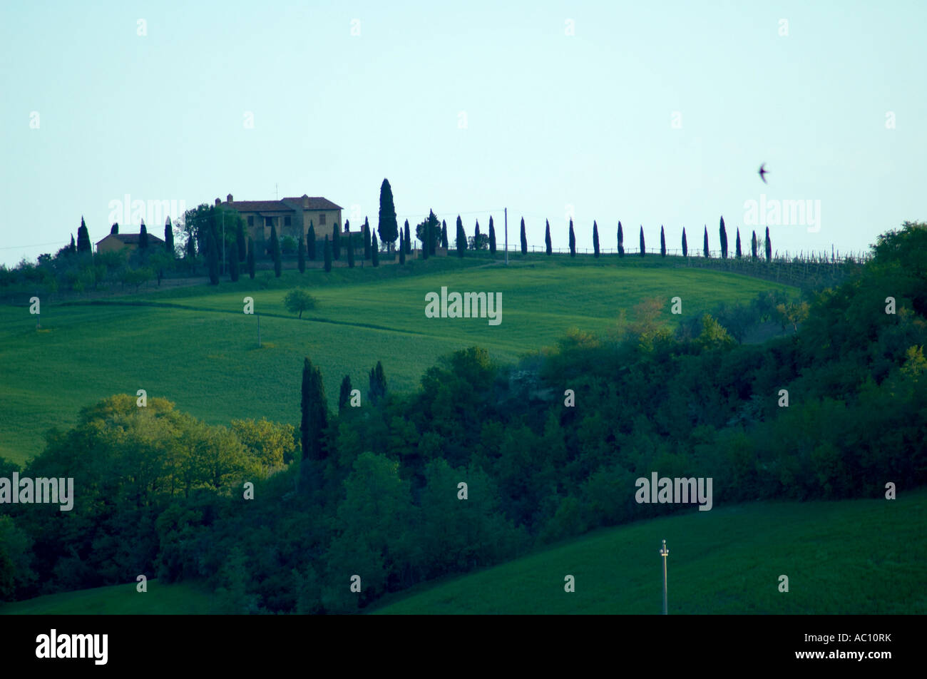 Houses in countryside in Tuscany region of Italy Stock Photo - Alamy