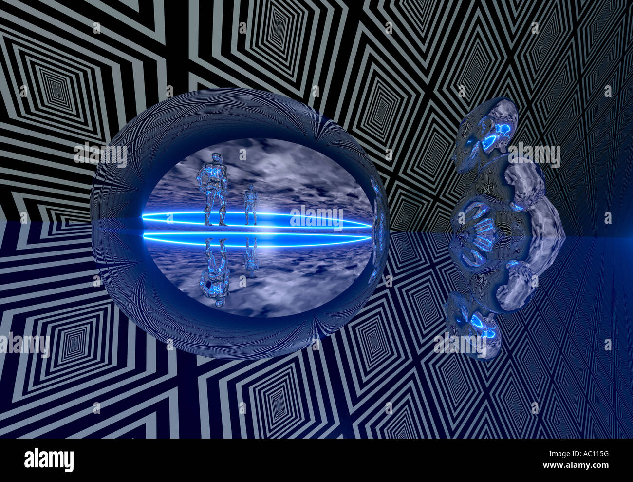 Masters Of Time & Space.A 3D Conceptual Image Stock Photo - Alamy