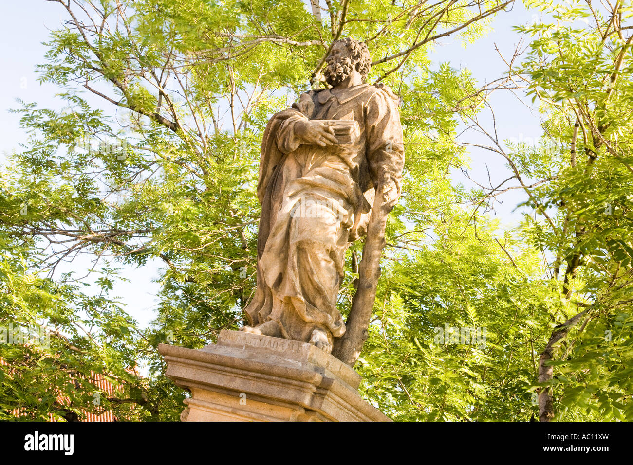 Statue on Charles bridge, Prague Stock Photo - Alamy