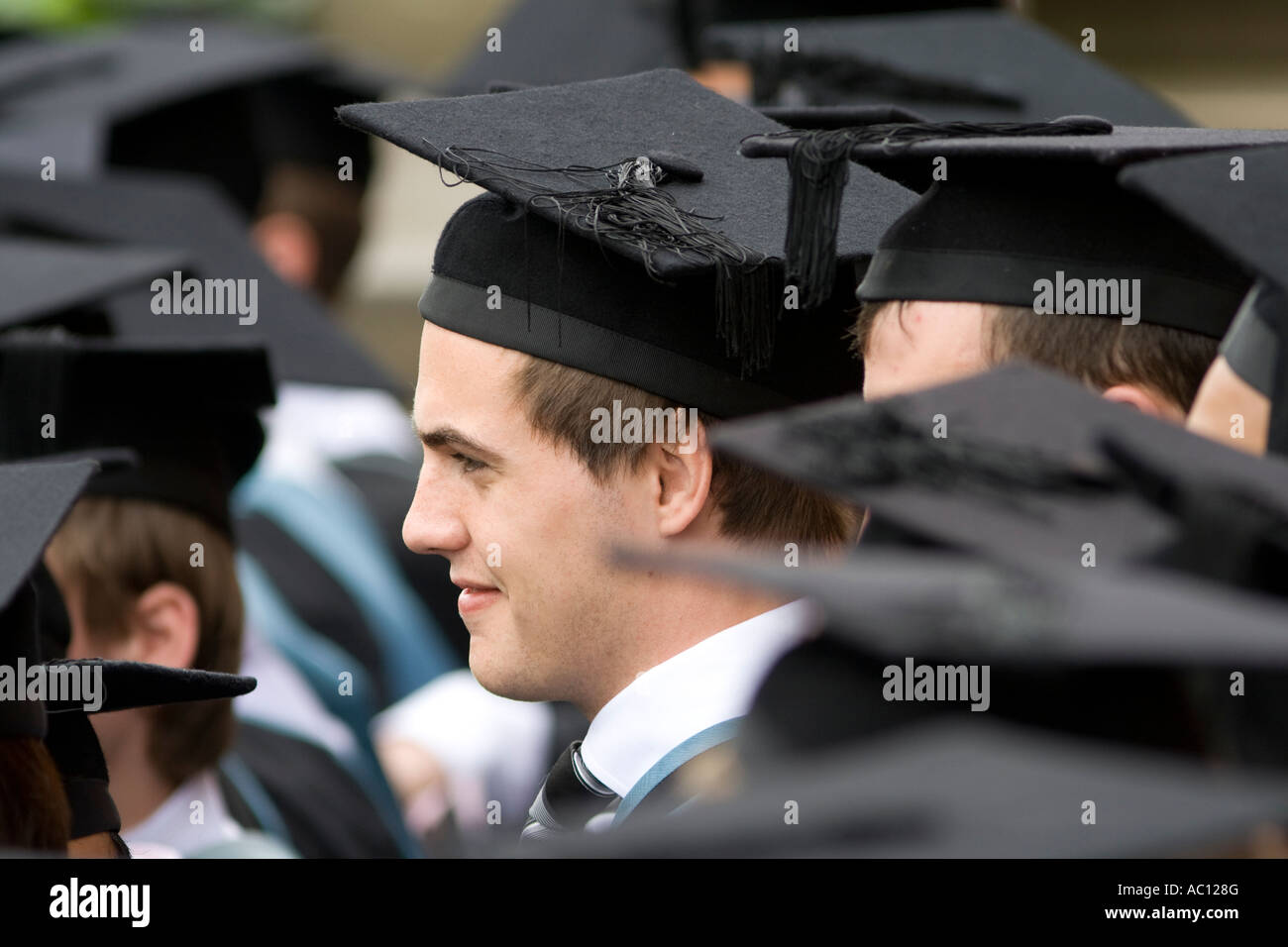 A graduate student at one of the degree ceremonies at University of ...