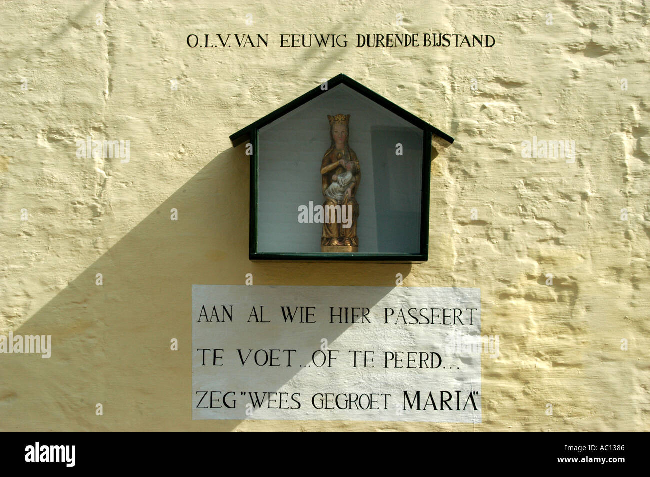 Catholic Shrine to ask for protection for those who pass by Stock Photo ...