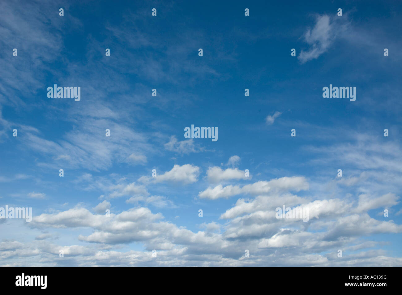 Blue sky with clouds Stock Photo - Alamy