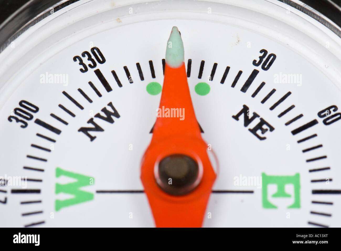 Compass on white background Stock Photo - Alamy