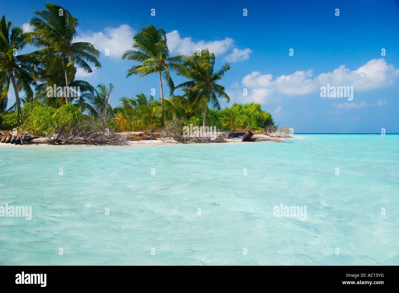 Desert island view The Maldives Stock Photo - Alamy