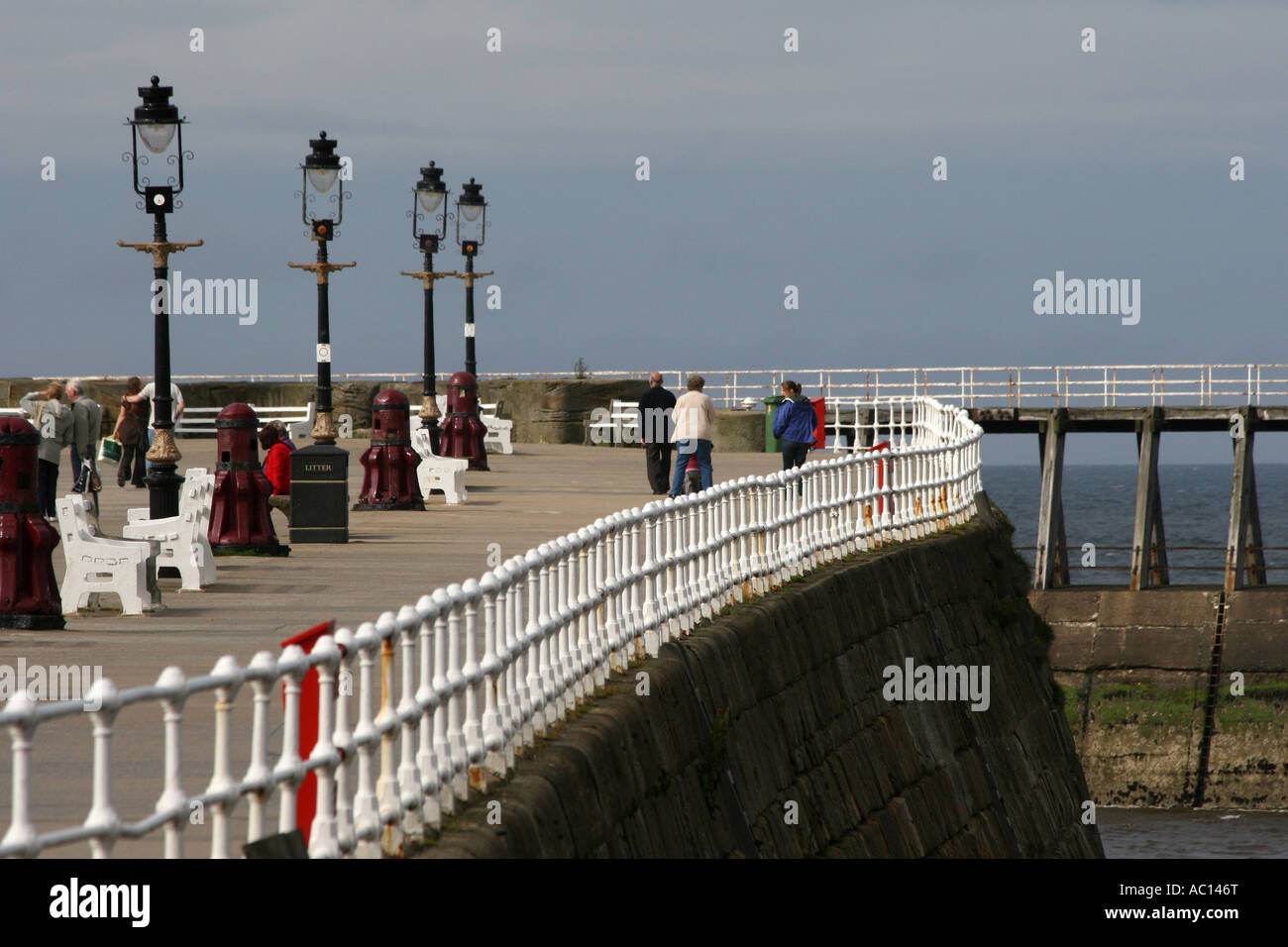 The Pier Whitby North Yorkshire Stock Photo - Alamy