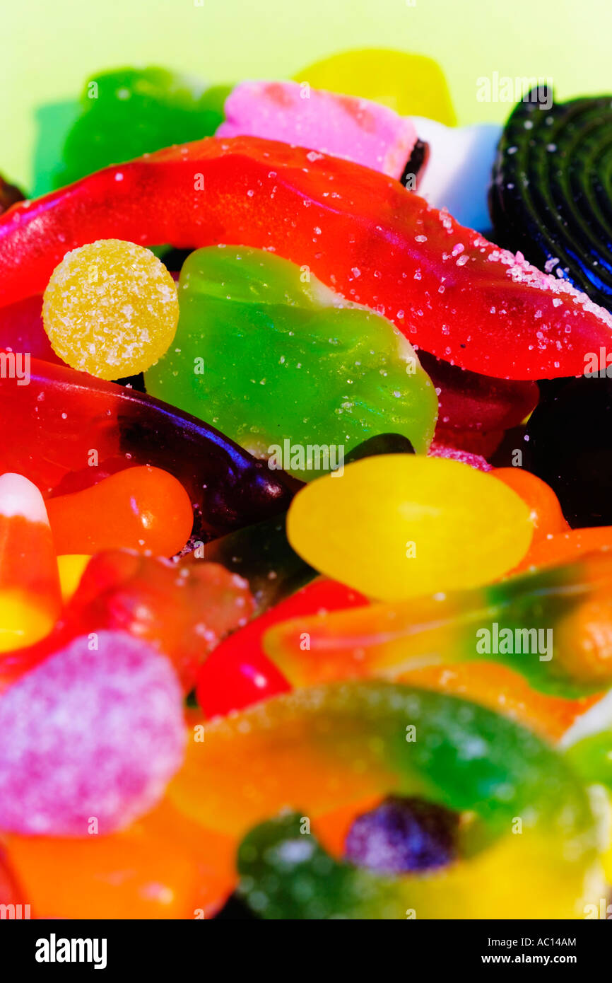 close-up on candies Stock Photo - Alamy