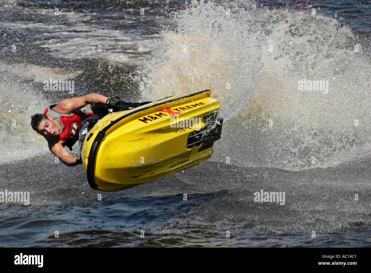 Jet Ski racing championships on River Tees Barrage Jet Ski rider ...