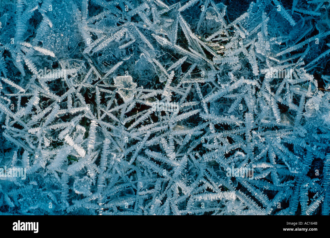 Frostwork Germany europe horizontal structures Background Stock Photo - Alamy