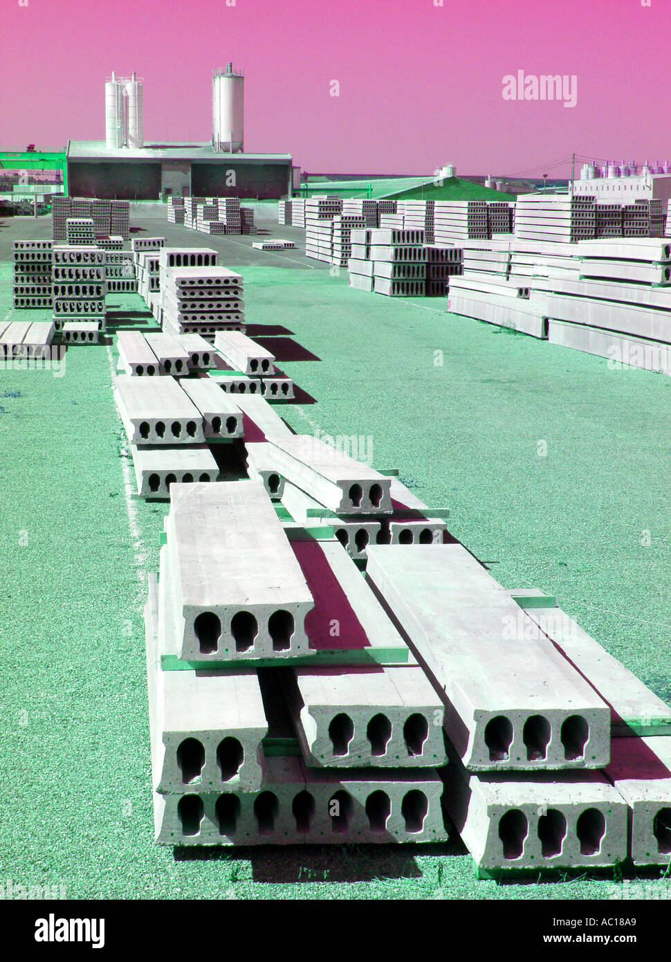 Beams in an industry Stock Photo - Alamy