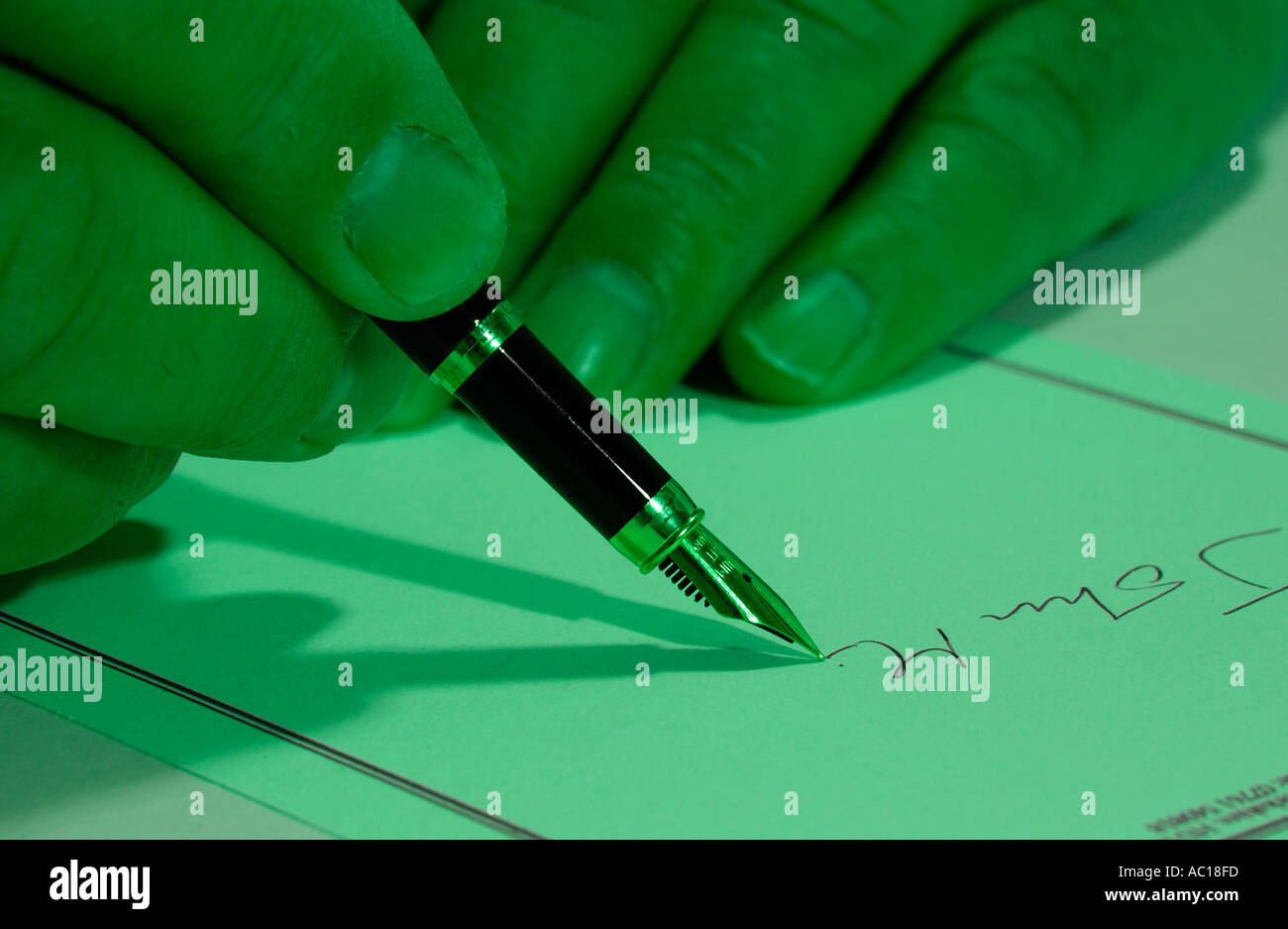 Human hand writing with pen Stock Photo - Alamy
