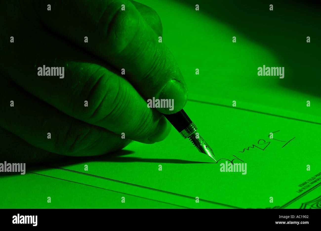 Human hand writing with pen Stock Photo - Alamy