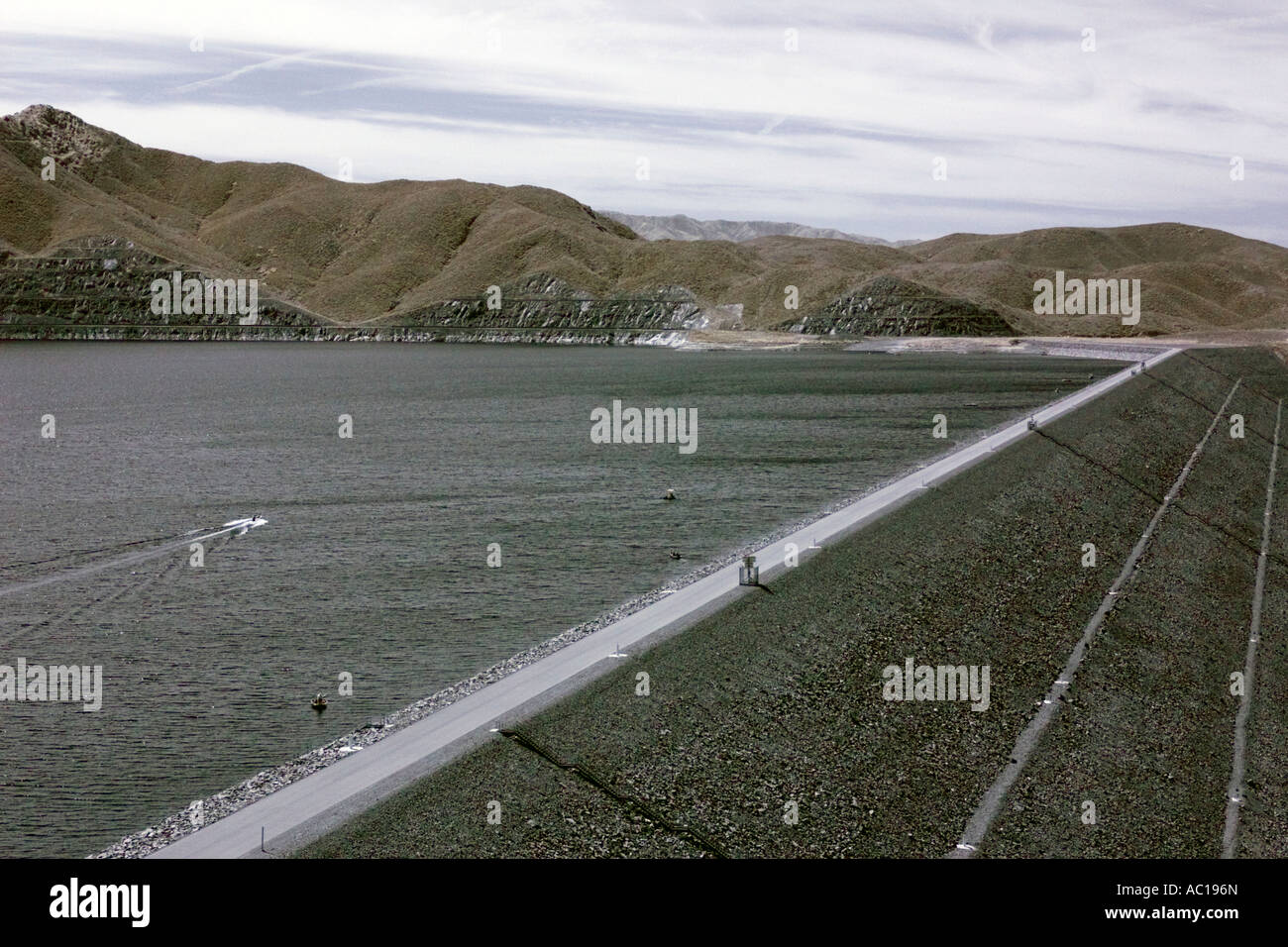 Diamond Valley Lake, California, infrared Stock Photo - Alamy