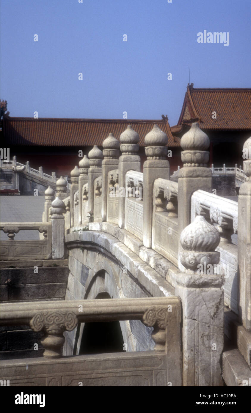 Bridge over the Golden River Forbidden City Beijing Stock Photo - Alamy