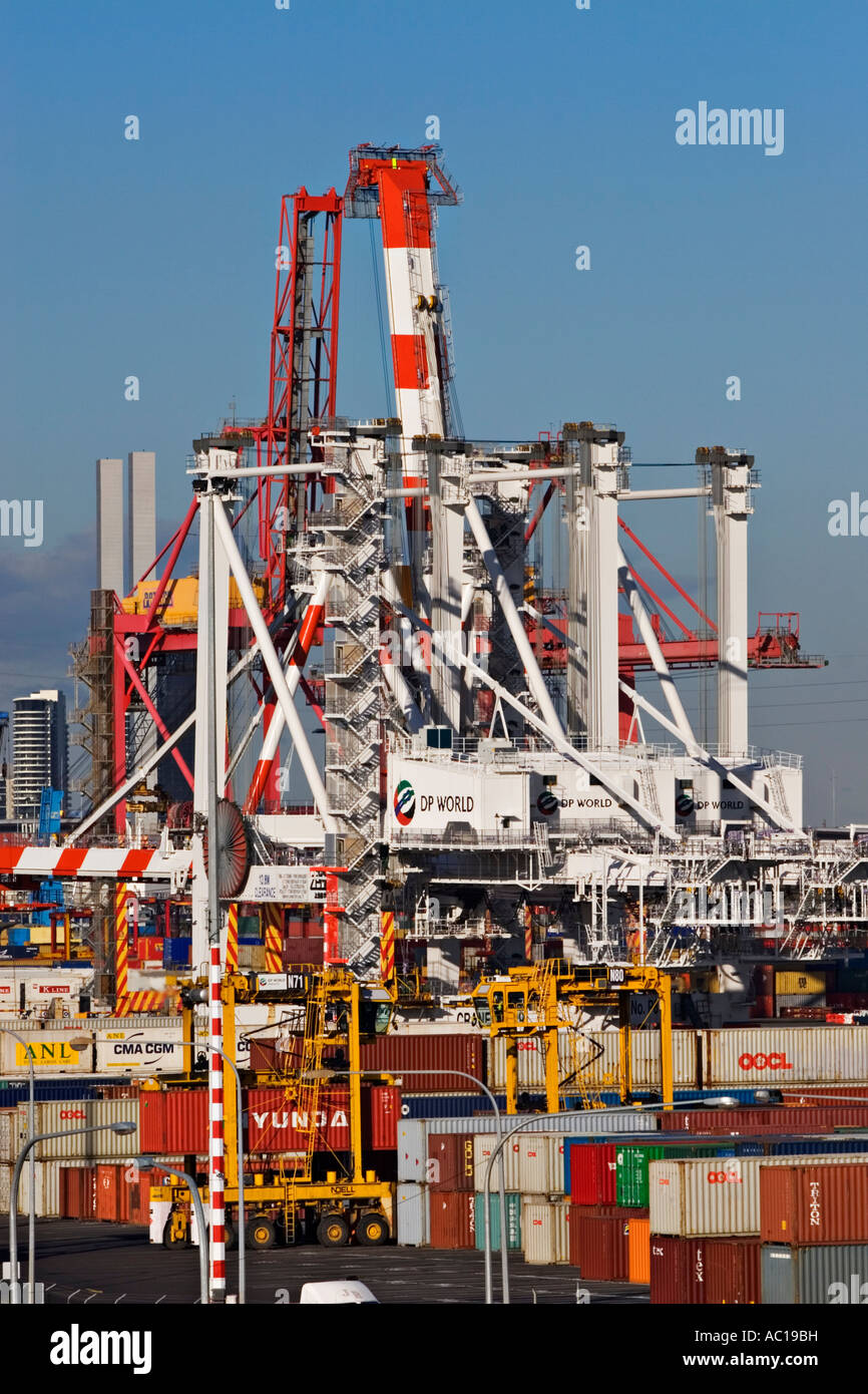 Shipping Industry / Container Terminal the Port of Victoria Australia ...