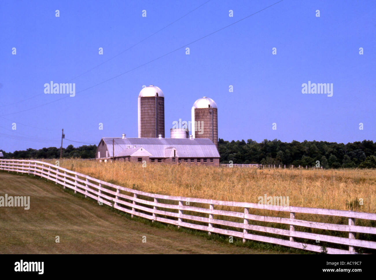 Farm Silo Virginia USA Stock Photo - Alamy