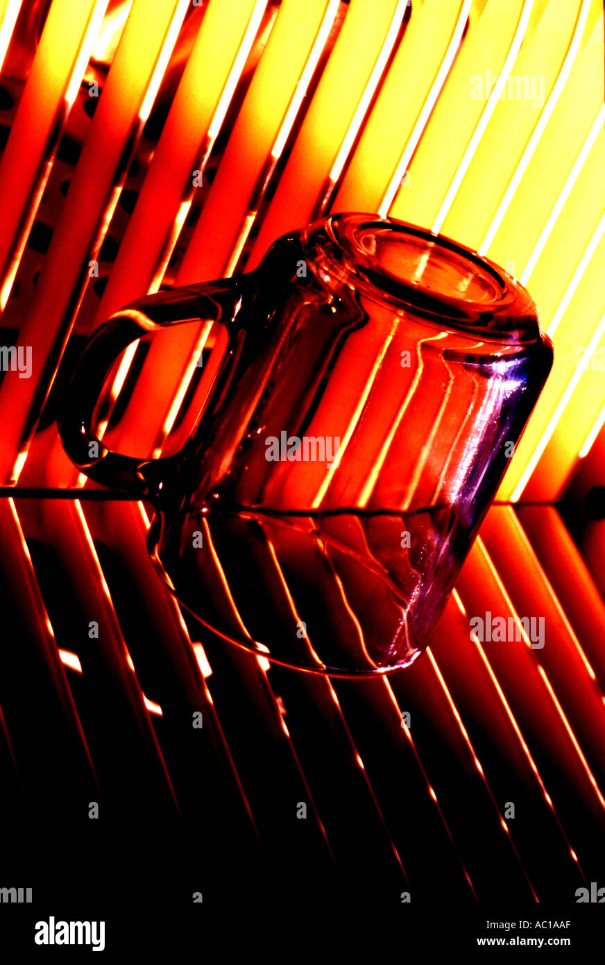 cup drying on draining board Stock Photo - Alamy