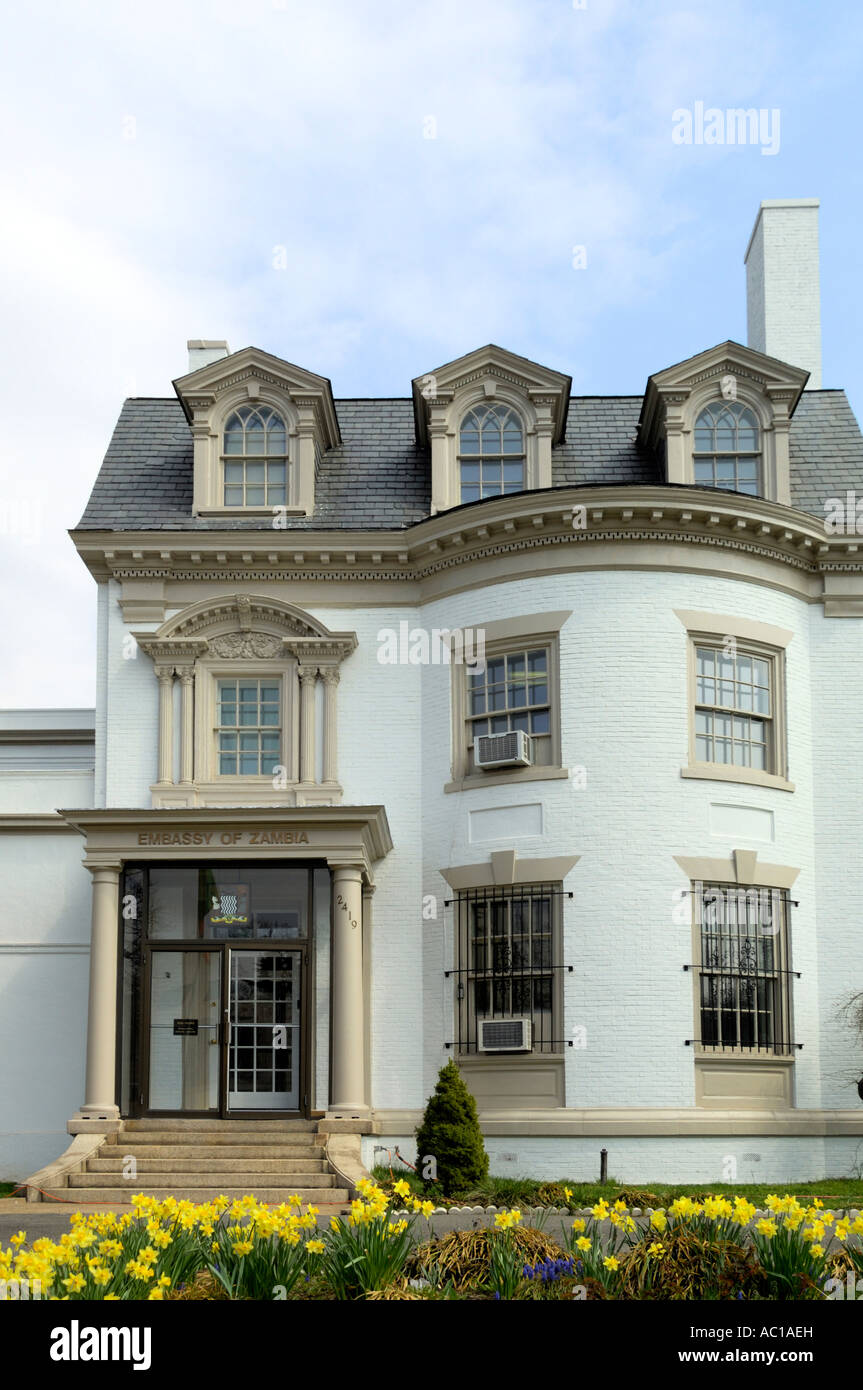 Embassy of Zambia Washington DC USA Stock Photo - Alamy