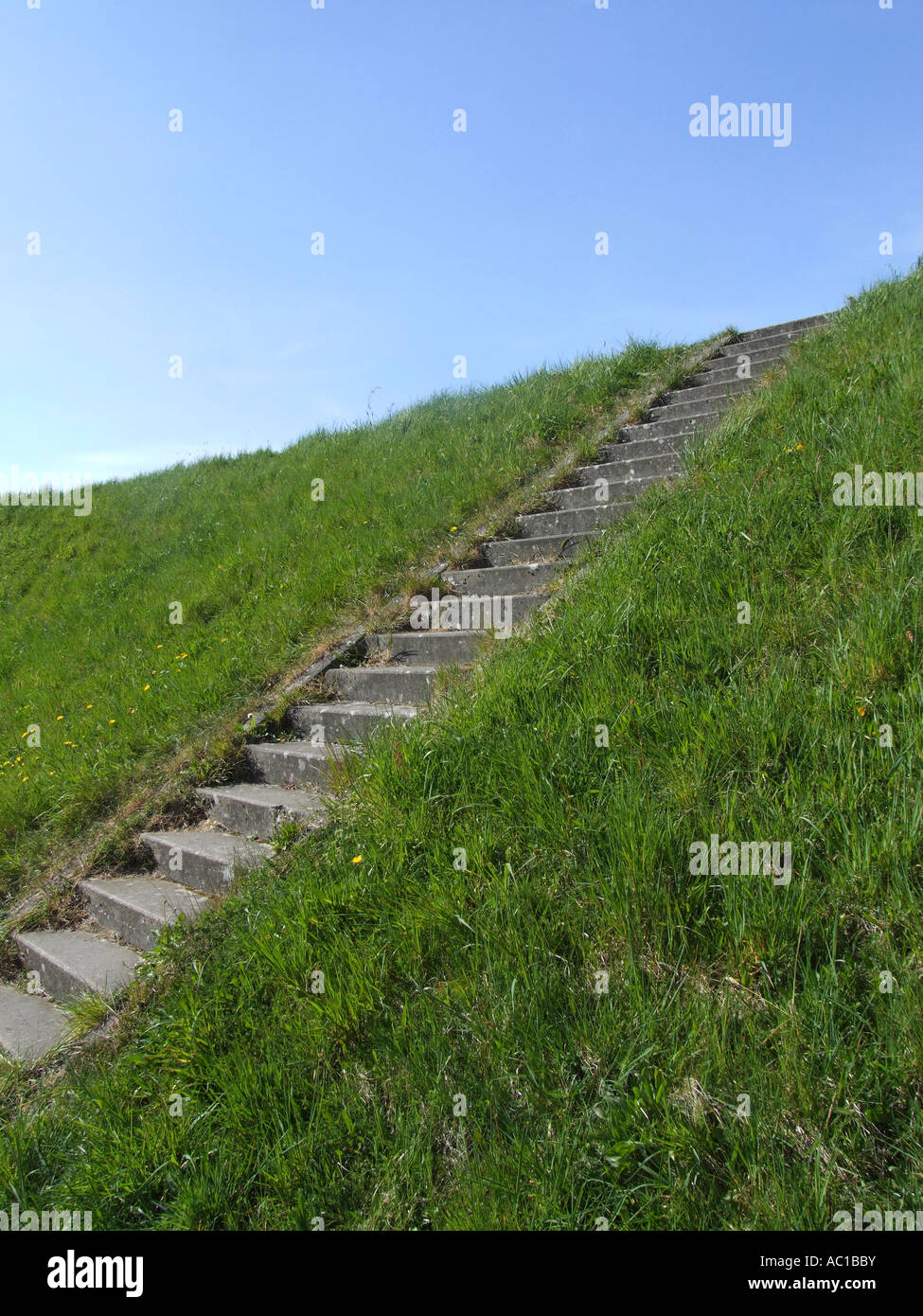 Steps on hill Stock Photo - Alamy