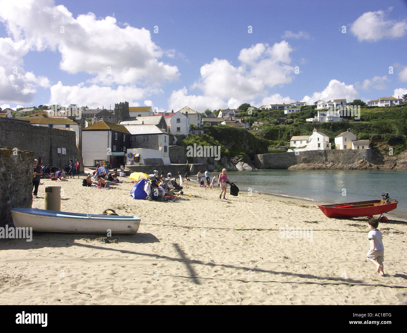 The secluded beach at Gorran Haven Stock Photo - Alamy
