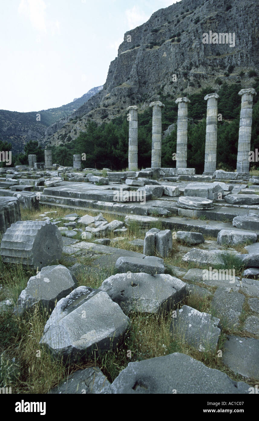 Temple of athena polias at priene hi-res stock photography and images ...