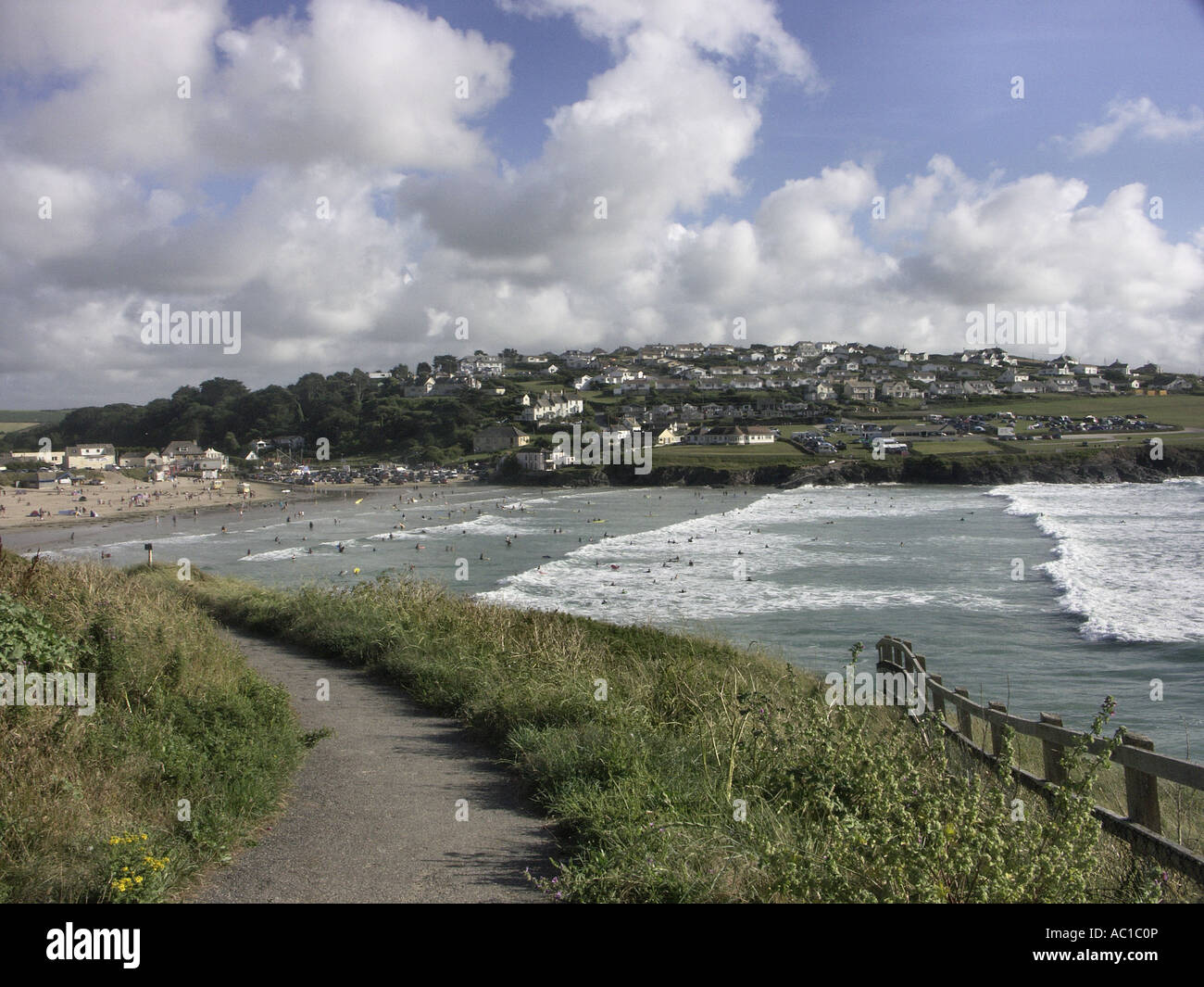 Polzeath beach hi-res stock photography and images - Alamy
