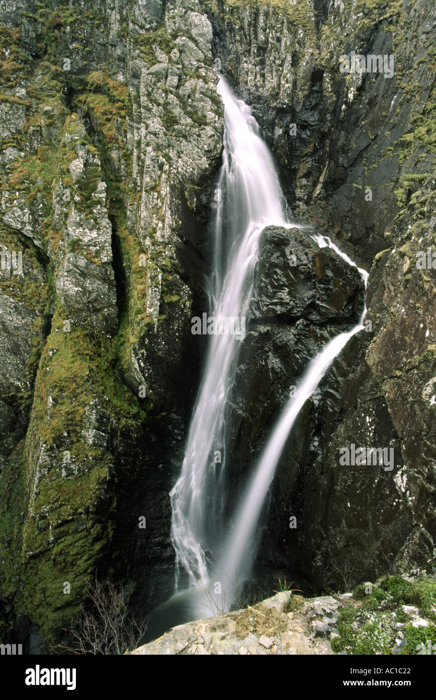 Waterfall highest in Scotland Stock Photo - Alamy