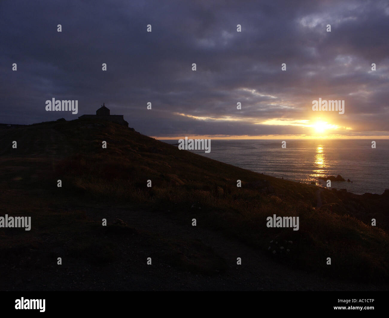 Sunset from The Island, St Ives Stock Photo - Alamy