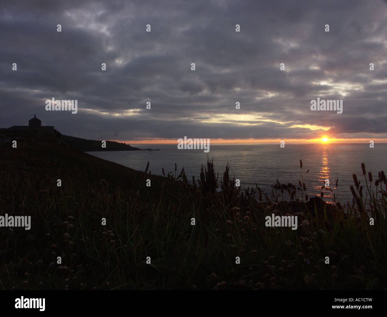 Sunset from The Island, St Ives Stock Photo - Alamy