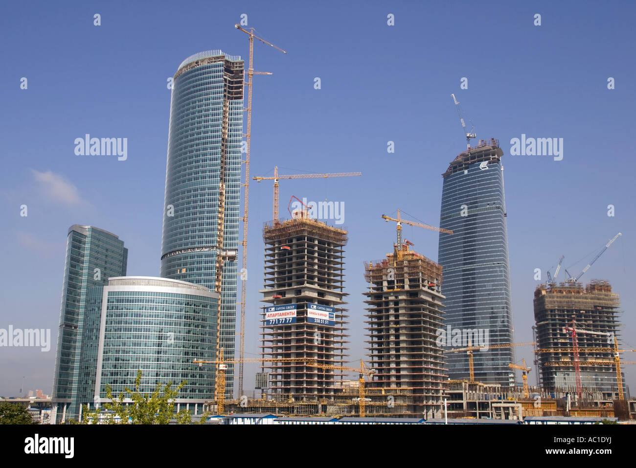 The Federation Tower skyscraper complex currently under construction in ...
