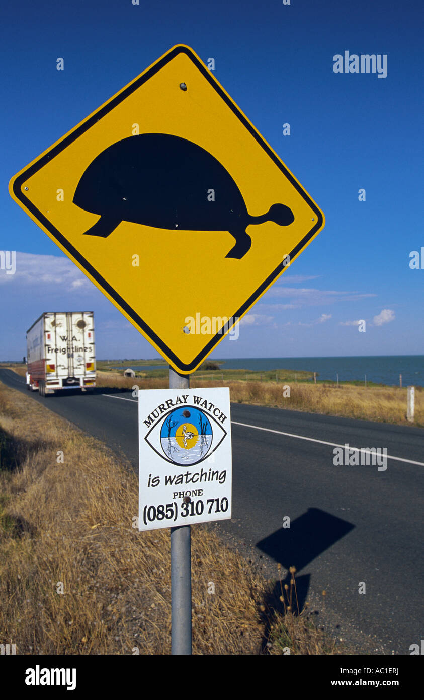 Tortoise warning road sign hi-res stock photography and images - Alamy