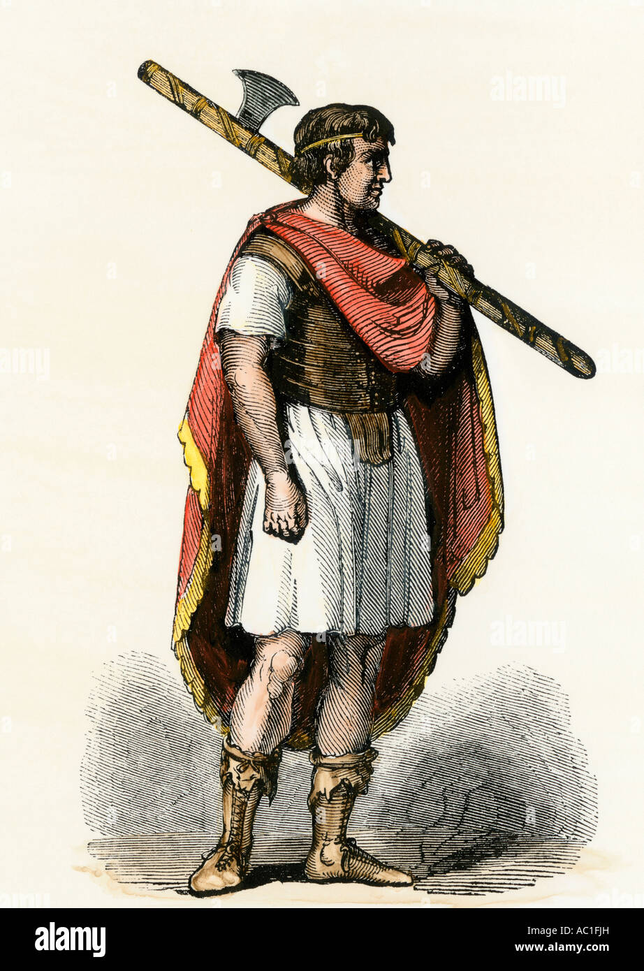 Roman lictor bearing the fasces the symbol of his office Stock Photo ...