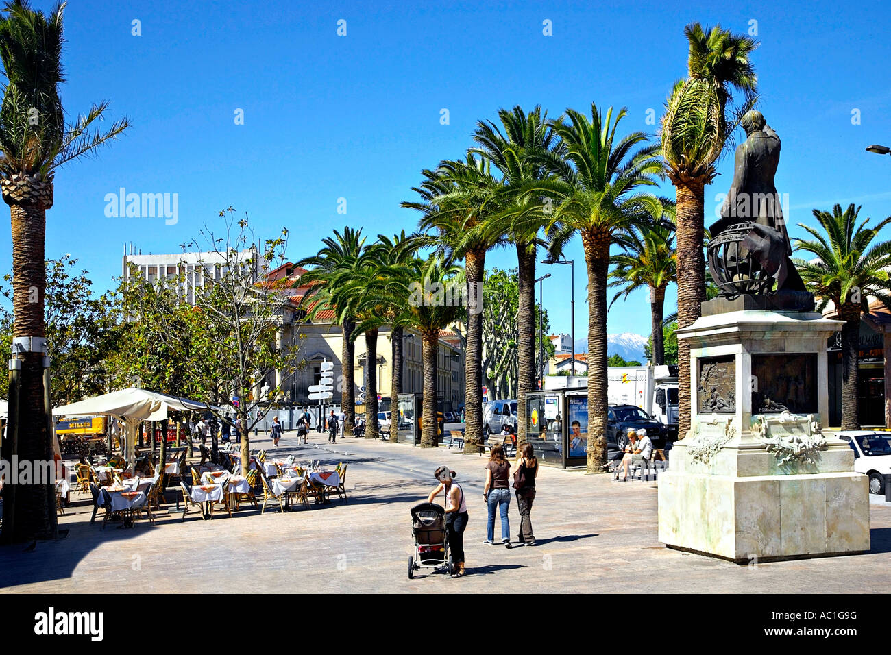 The Place Arago in Perpignan, France Stock Photo - Alamy