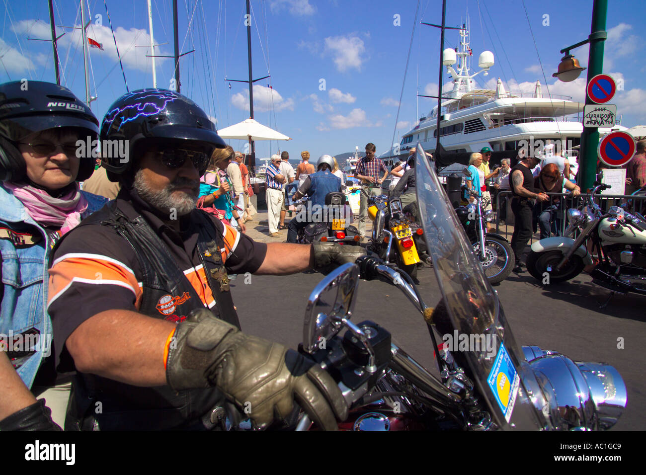 Harley davidson rally st tropez france luxury yachts and Harley ...
