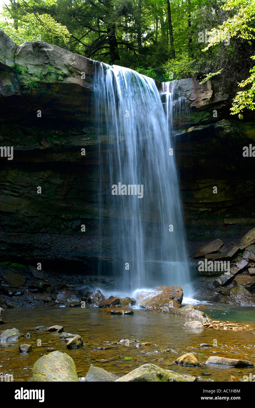 Cucumber Waterfalls in the Ohiopyle State Park Recreation area in ...