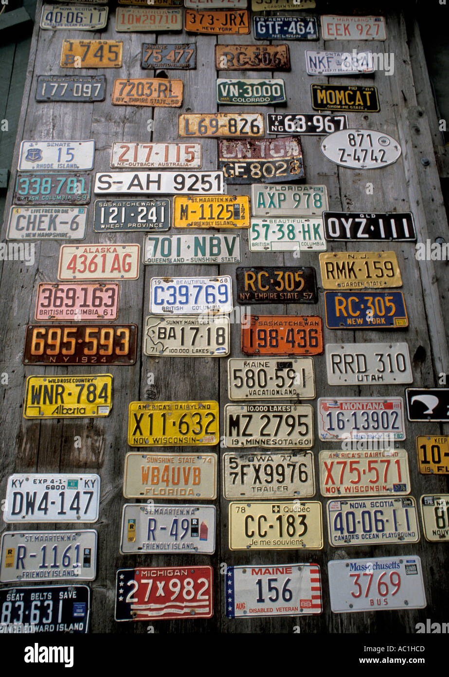 Many license plates hi-res stock photography and images - Alamy