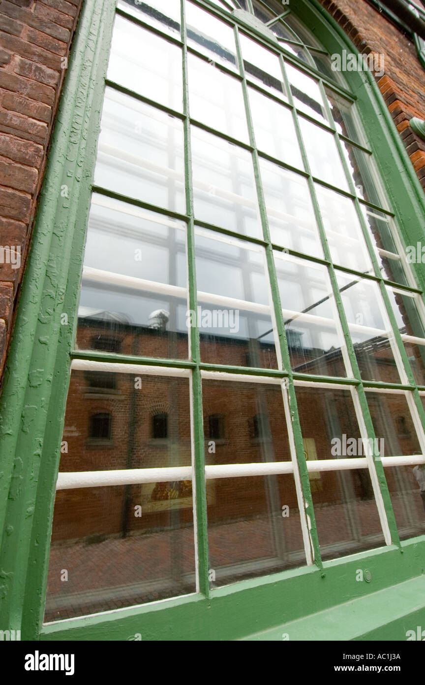 large warehouse window in a Rehabilitated Old industrial building Stock ...