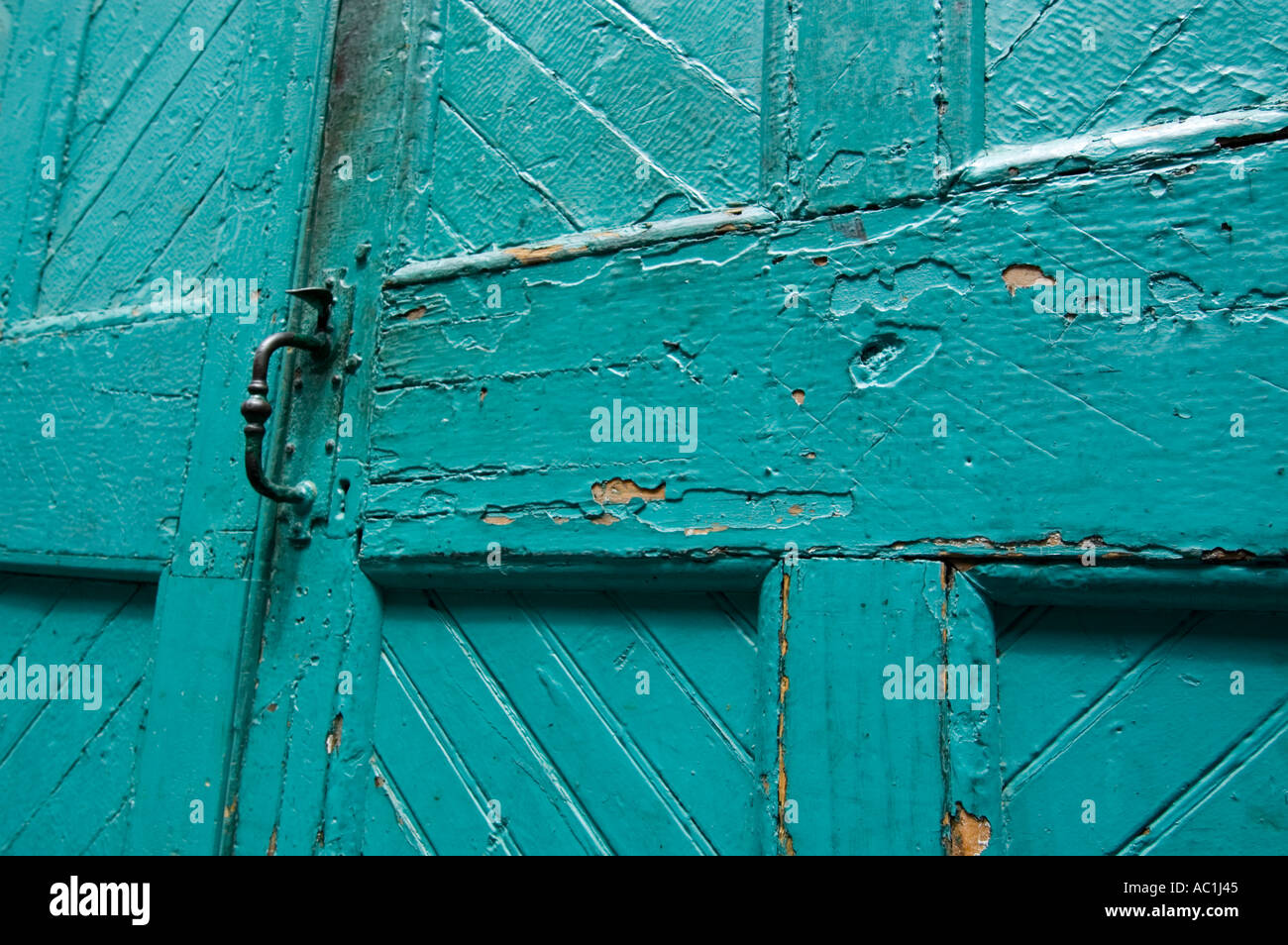 Old service doors at the back of industial building Stock Photo - Alamy