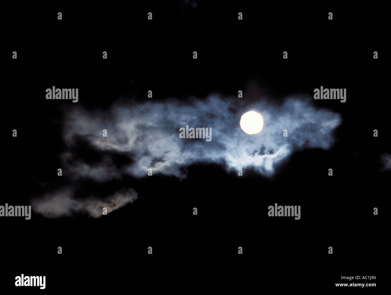 Light full moon Stock Photo - Alamy