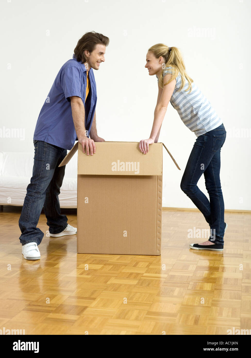 Lean leaning on box boxes hi-res stock photography and images - Alamy