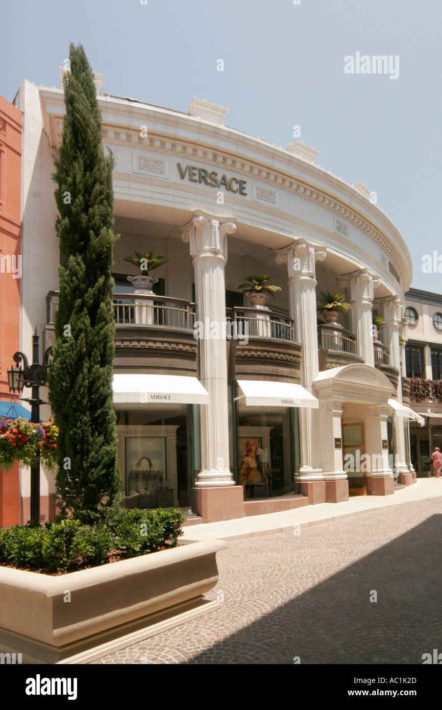 Rodeo Drive Shopping district Beverly Hills Hollywood California USA ...