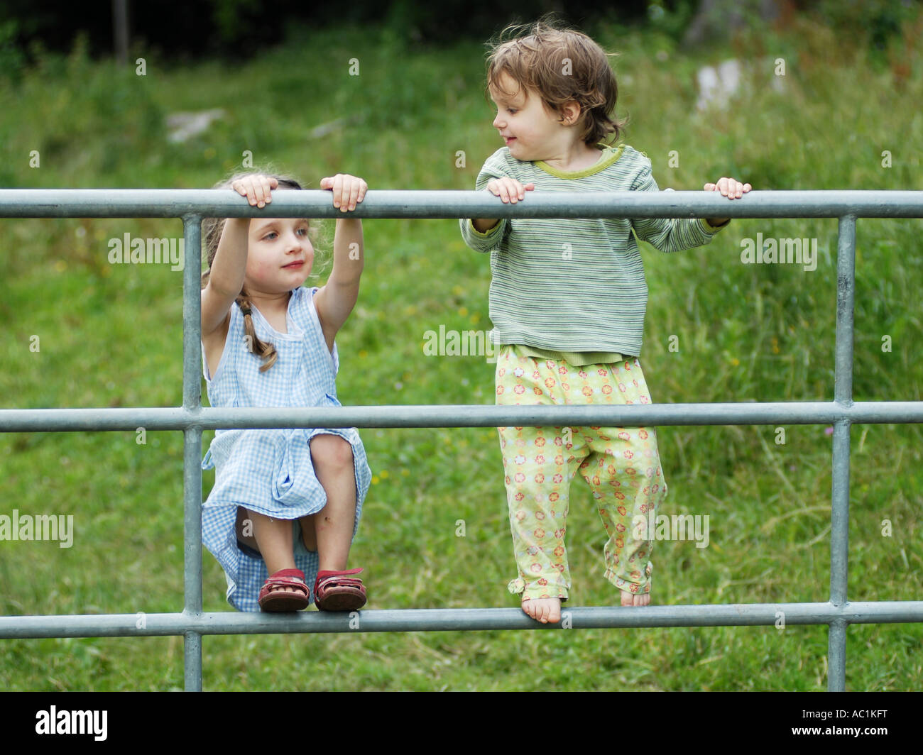 Climbing over a gate hi-res stock photography and images - Alamy