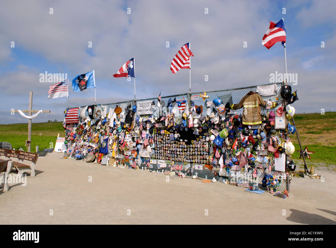 Shanksville Pennsylvania sight of the crash of United Airlines flight ...