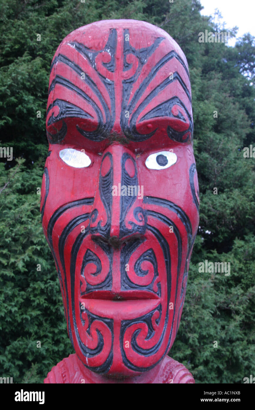 Maori moko tattoo face hi-res stock photography and images - Alamy